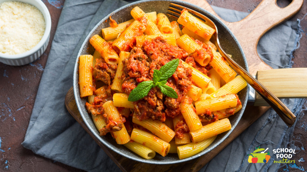 Penne with Vegetable Ragu - School Food Matters