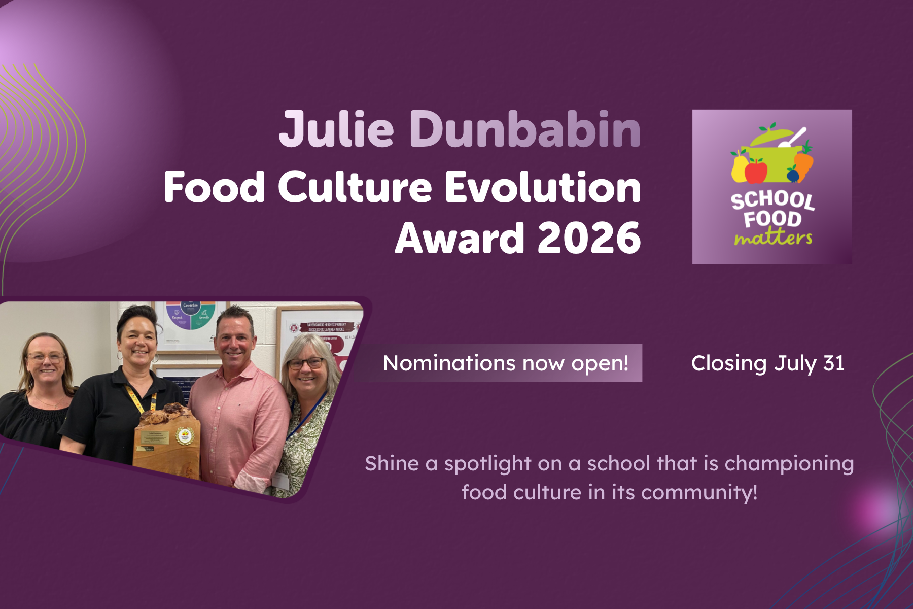 The Julie Dunbabin Food Culture Award - School Food Matters